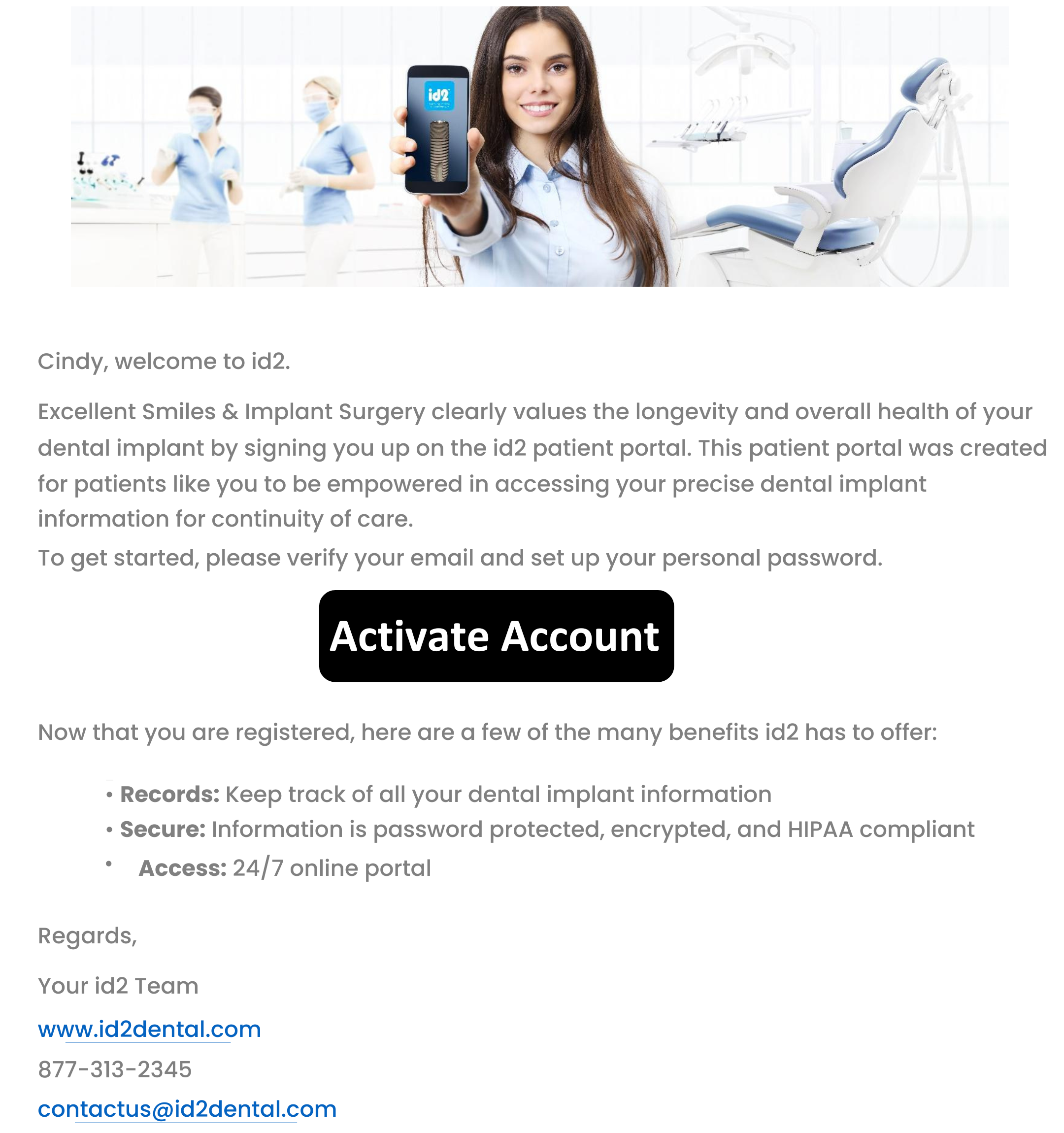 id2: The Official Dental Implant Registry™ Patient Portal